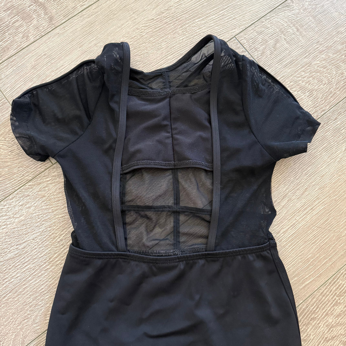 Kandi Kouture, Low Back Mesh Detail Leotard in Black, CL Child 7/8 - F ...