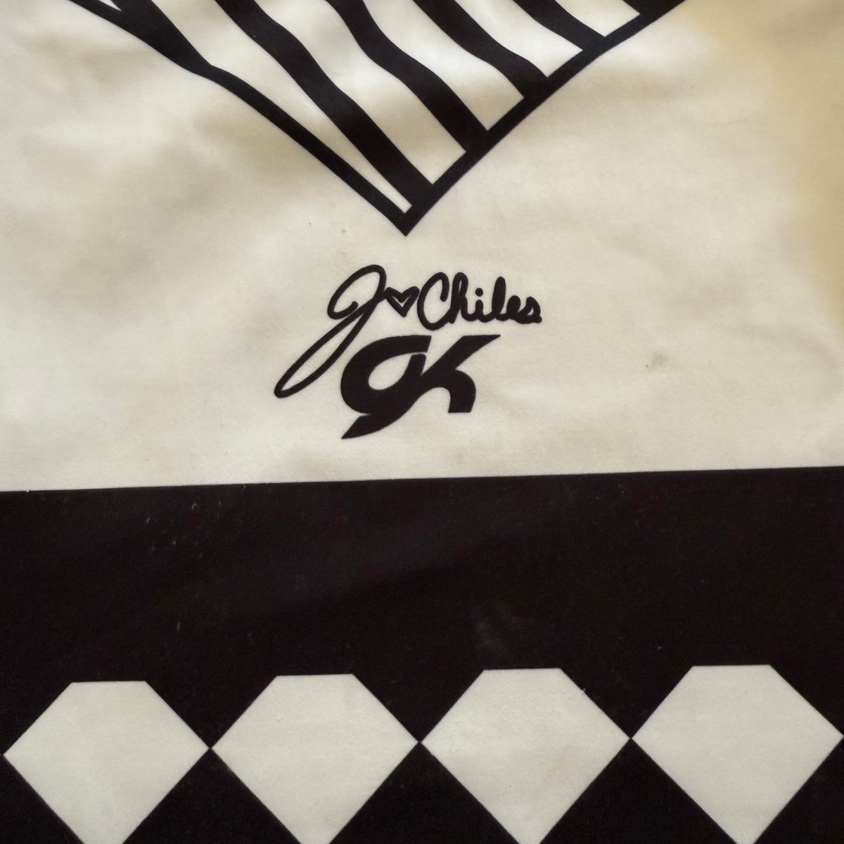 GK Elite, Jordan Chiles Black White Checkers Leotard, CM Child 7/8 - F ...