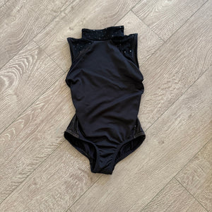 Bodywrappers, Open Back Mesh Detail Leotard in Black, Child 6/7 ...